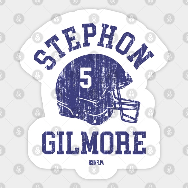 Stephon Gilmore Indianapolis Helmet Font - Stephon Gilmore - Sticker ...