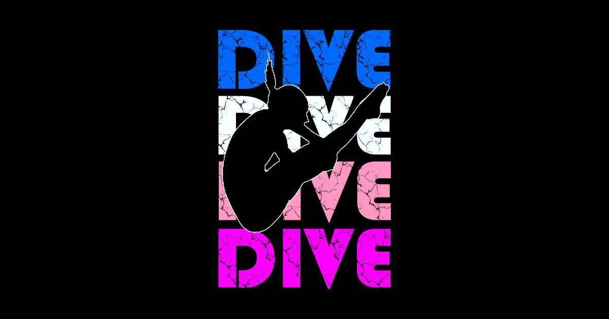 Girls Dive Pink Springboard High Diving Gift - Springboard High Diving ...