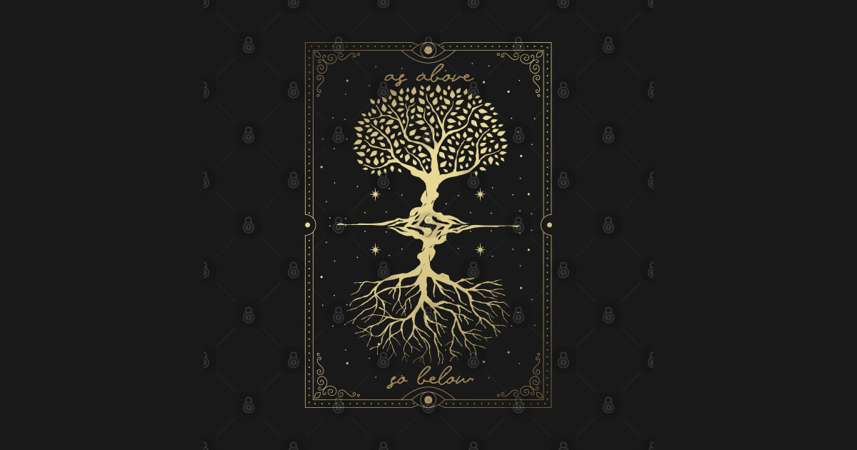 As Above So Below Tree - As Above So Below - T-Shirt | TeePublic
