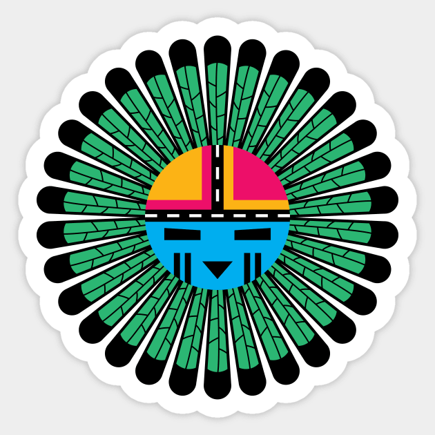 Southwest Kachina Mask - Kachina - Sticker | TeePublic