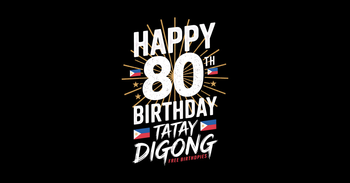 Happy 80th Birthday Tatay Digong Duterte PRRD Free Duterte - Happy 80th ...