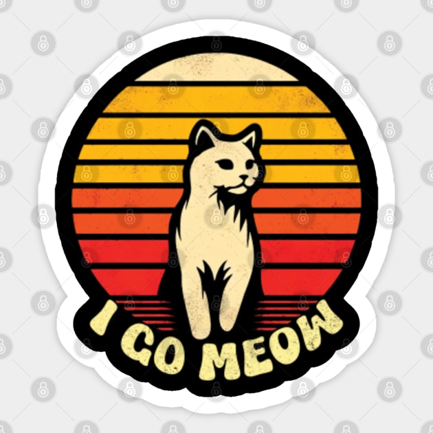 i go meow meme - I Go Meow - Sticker | TeePublic