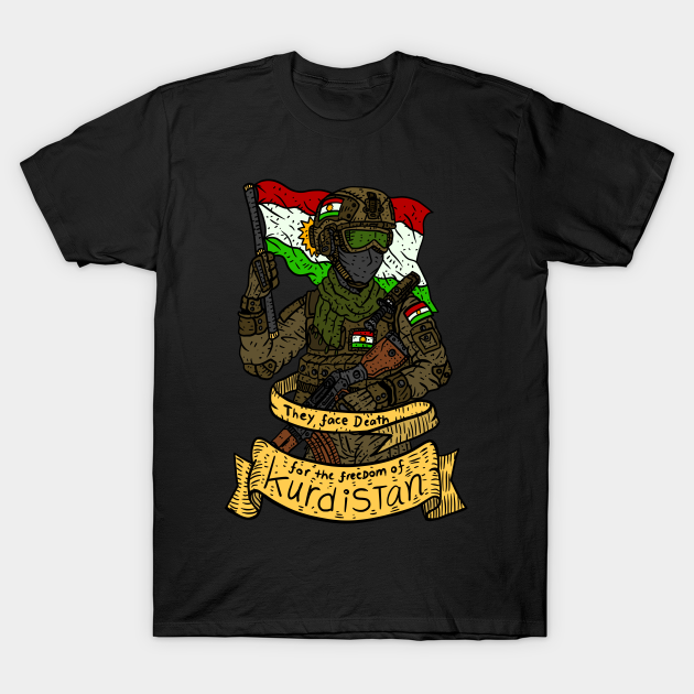Kurdistan peshmerga, Kurdish pride. - Kurdistan - T-Shirt | TeePublic