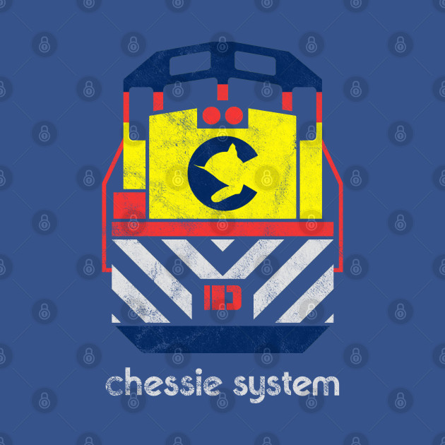 Vintage Chessie System Railroad Train Engine - Chessie System - T-Shirt ...