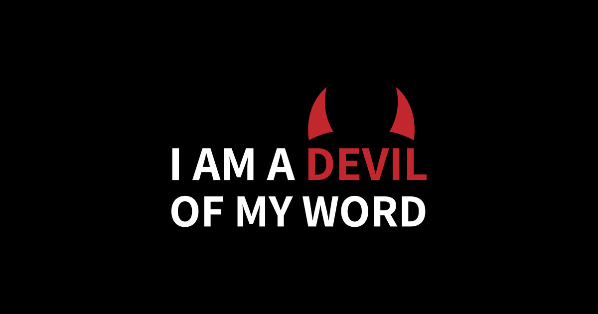 Lucifer Morningstar | A Devil of my Word - Lucifer - Magnet | TeePublic
