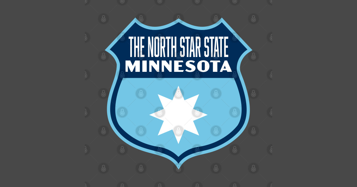 Vintage Minnesota The North Star State Shield - Minnesota - T-Shirt ...