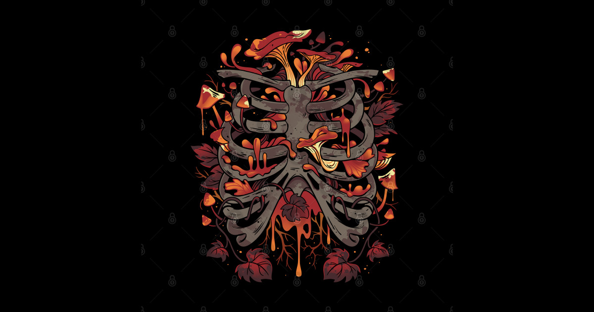 The Last Breath - Infected Rib Cage - Horror - Sticker | TeePublic