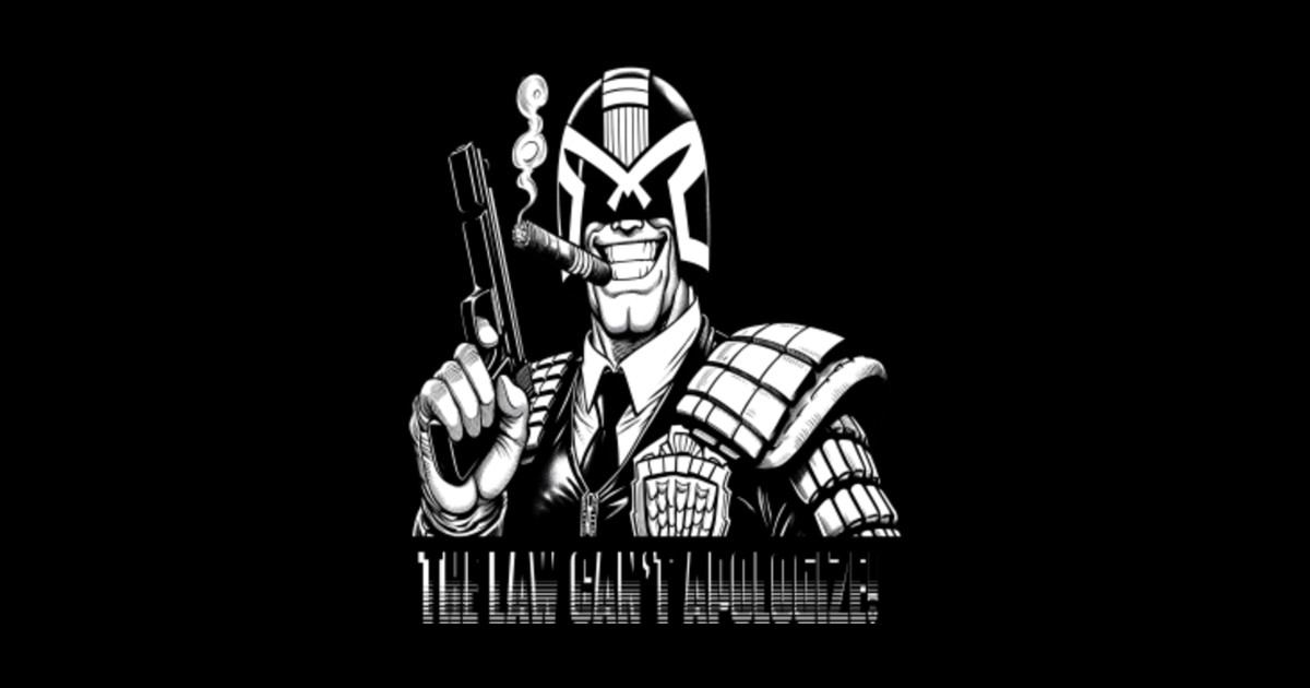 Judge Dredd Comics artwork - Judge Dredd - Sticker | TeePublic