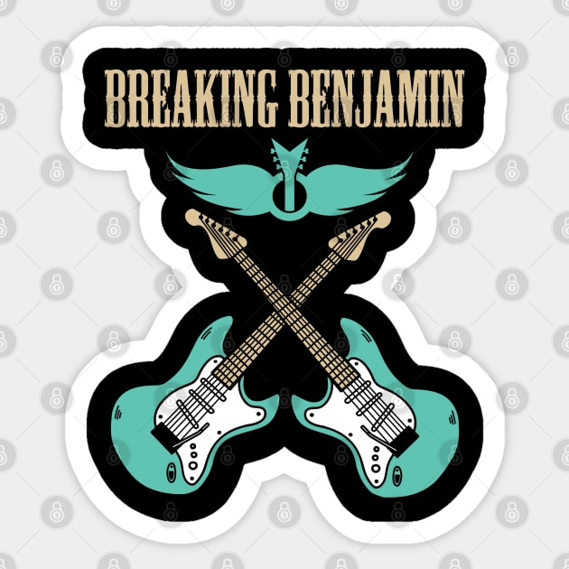 BREAKING BENJAMIN BAND - Breaking Benjamin Band - Sticker | TeePublic
