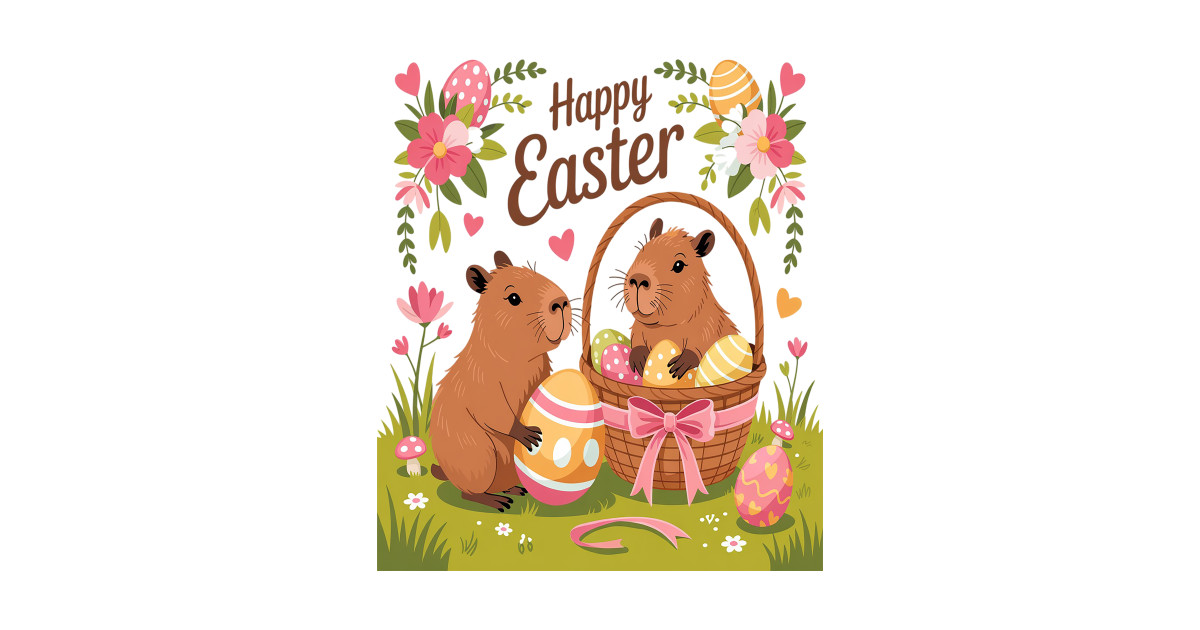 Capy Easter Capybara Cute Easter Day - Capy Easter Capybara Cute Easter ...