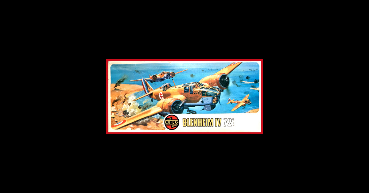 Vintage Model Kit Box Art - Blenheim IV Aircraft - Model Kit - Posters ...