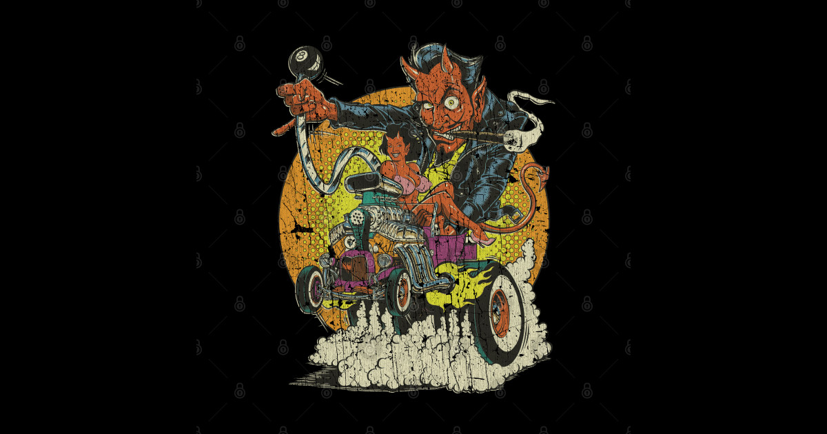 Devil's Hot Rod 1995 - Devil - Sticker | TeePublic