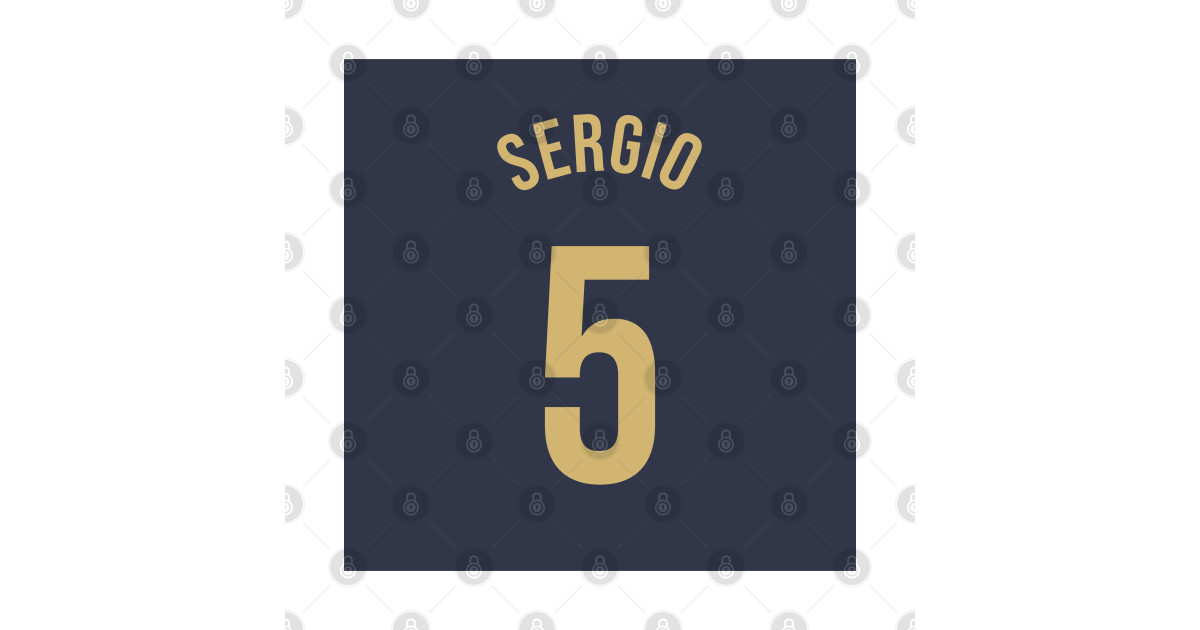 Sergio 5 Home Kit - 22/23 Season - Sergio Busquets - T-Shirt | TeePublic