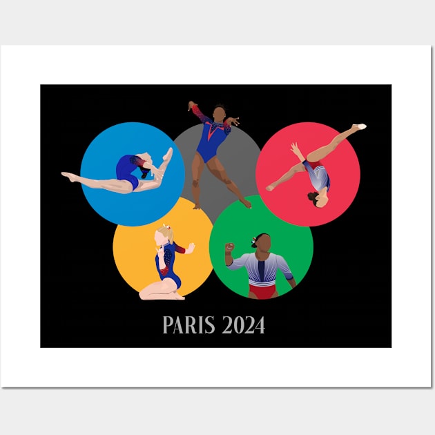 Olympic Games Paris 2024 - Usa Gymnastics Team - Posters and Art Prints ...
