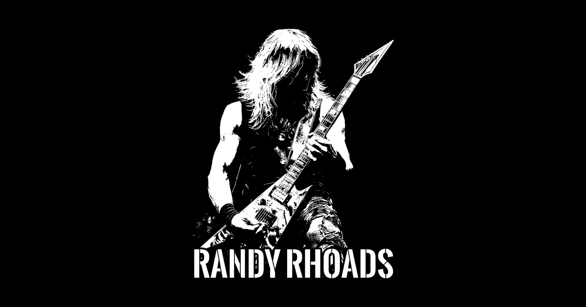 RANDY RHOADS - STYLE WHITE - Randy Rhoads - Sticker | TeePublic
