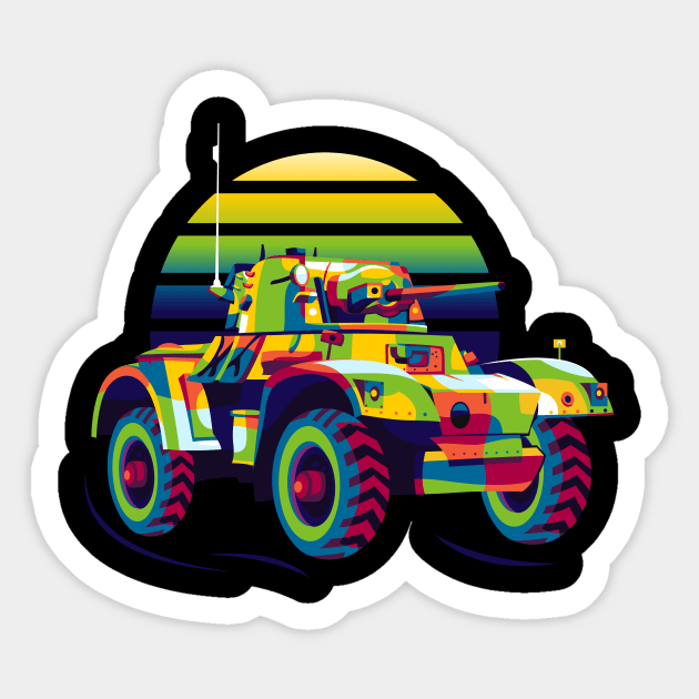 Daimler Armoured Car - Armored Car - Sticker | TeePublic