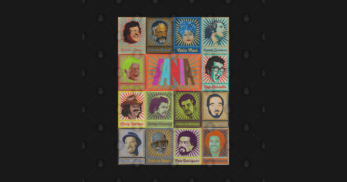Fania Stars Poster - Fania Stars - T-Shirt | TeePublic