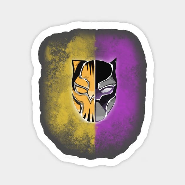 The Panther and The Killmonger - Black Panther - Sticker | TeePublic