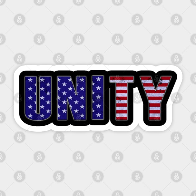 American Flag-Unity - American Flag - Sticker | TeePublic