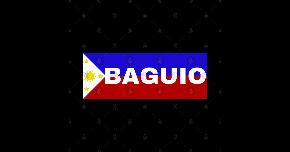 Baguio City in Philippines Flag - Filipino Flag - Sticker | TeePublic