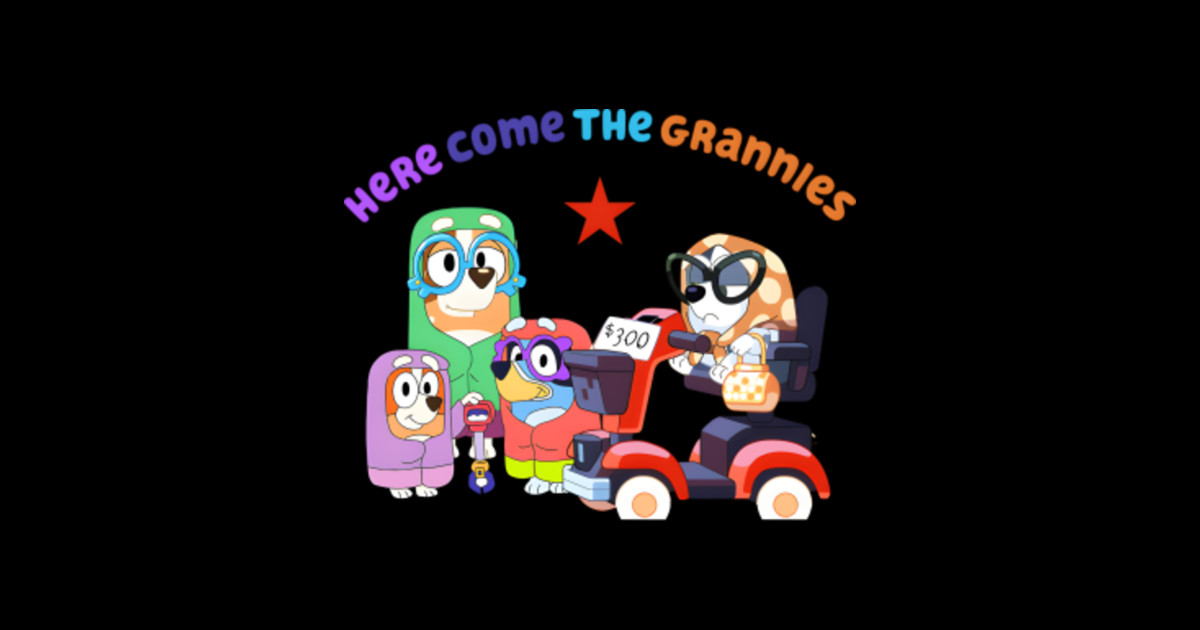 Bluey Grannies Here Come Super Gigi - Super Gigi - Posters and Art ...