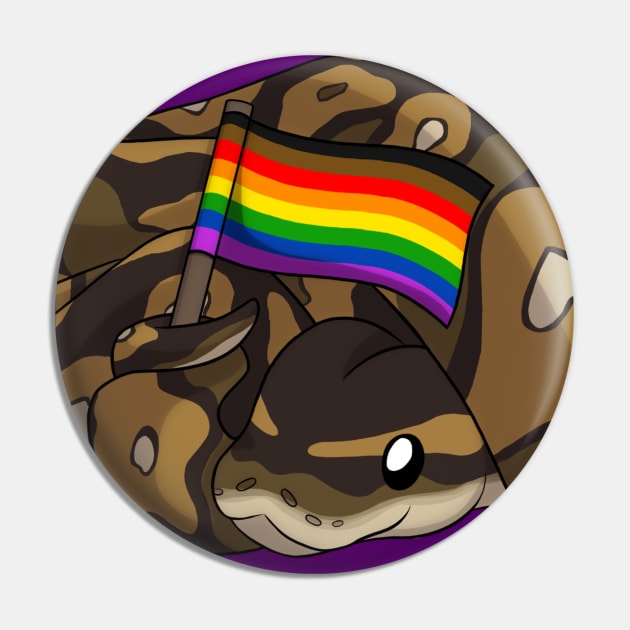 Ball Python Pride Flag - Pride Flag - Pin | TeePublic