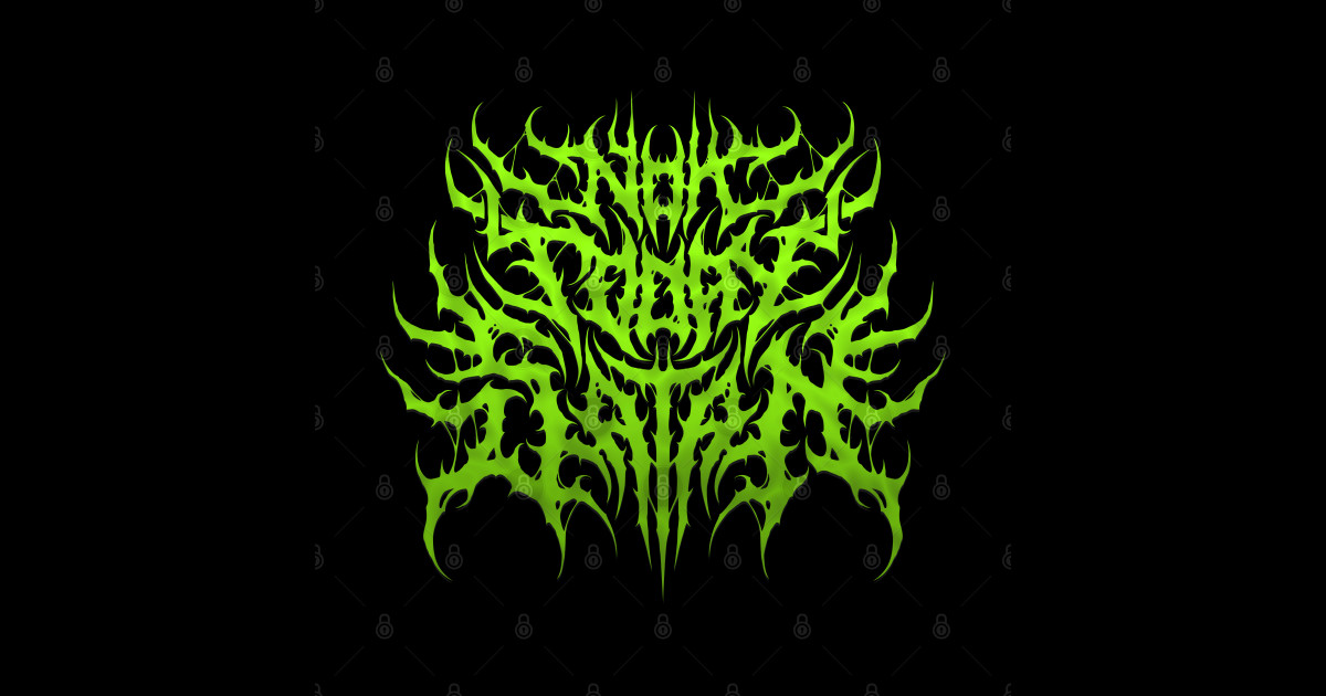 Not Today Satan (green) death metal design - Death Metal - Sticker ...