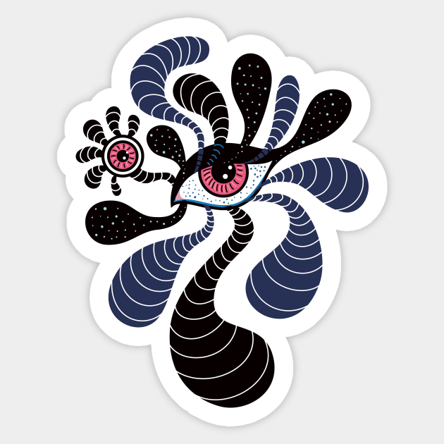 Psychedelic Hypnotic Art Creepy Double Pink Eye - Psychedelic Eye ...