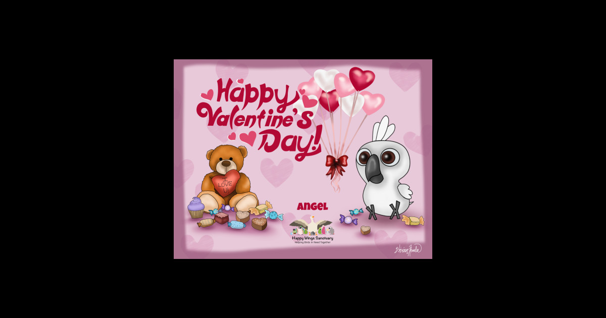 HWS Holiday Collection! Happy Valentine's! - Parrot - Sticker | TeePublic