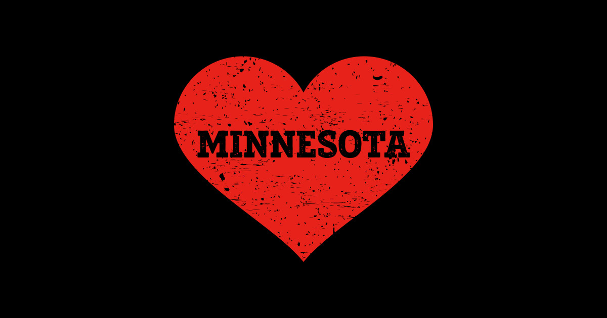 I Love Minnesota State - I Love Minnesota State - Sticker | TeePublic