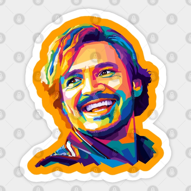 Pedro Pascal Wpap Pop Art - Movie - Sticker | TeePublic