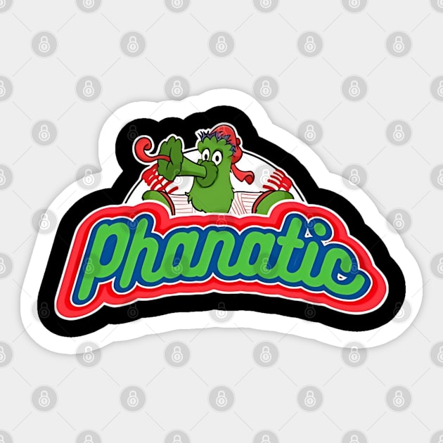 phillie phanatic bos 5 - Maskot - Sticker | TeePublic