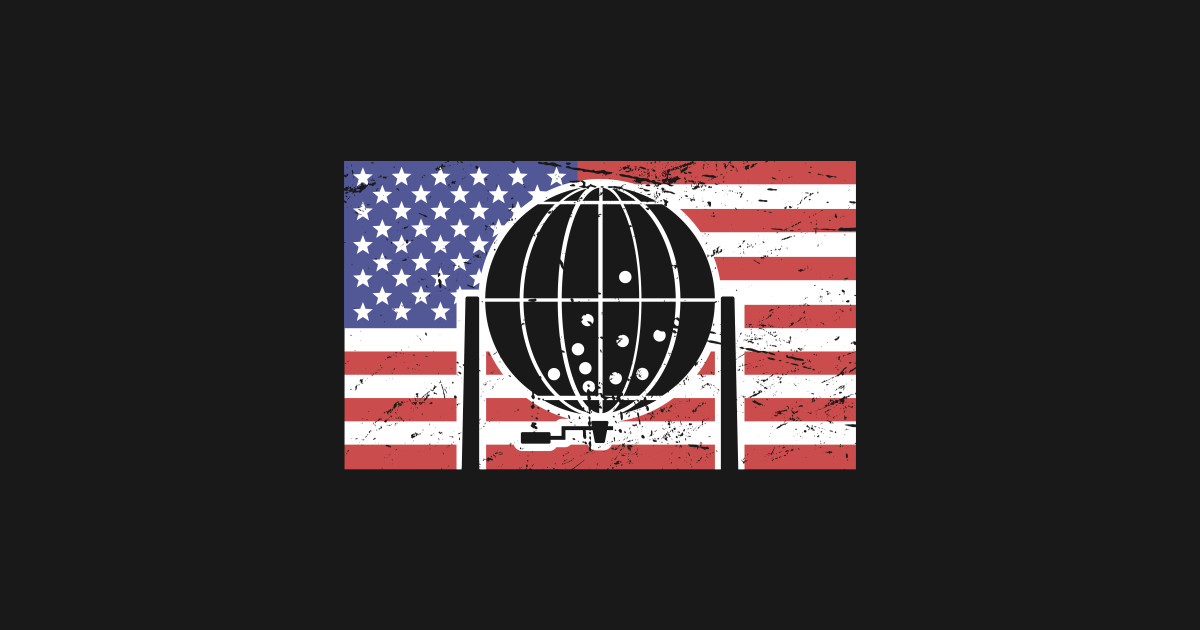 United States Flag Bingo Ball Caller - Bingo - T-Shirt | TeePublic