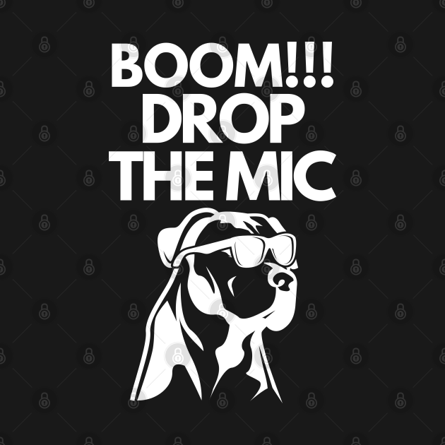 Boom!! Drop the mic - Drop The Beat - T-Shirt | TeePublic
