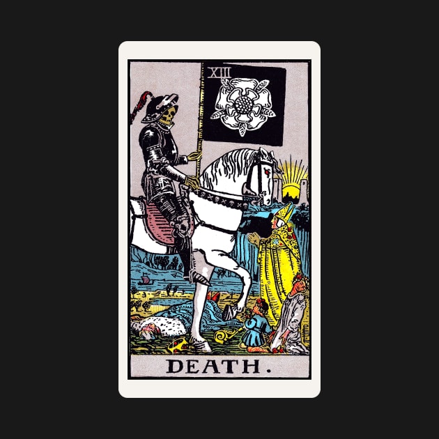 Card #13 - Death - Rider Waite Smith Tarot - Hand Painted - T-Shirt ...