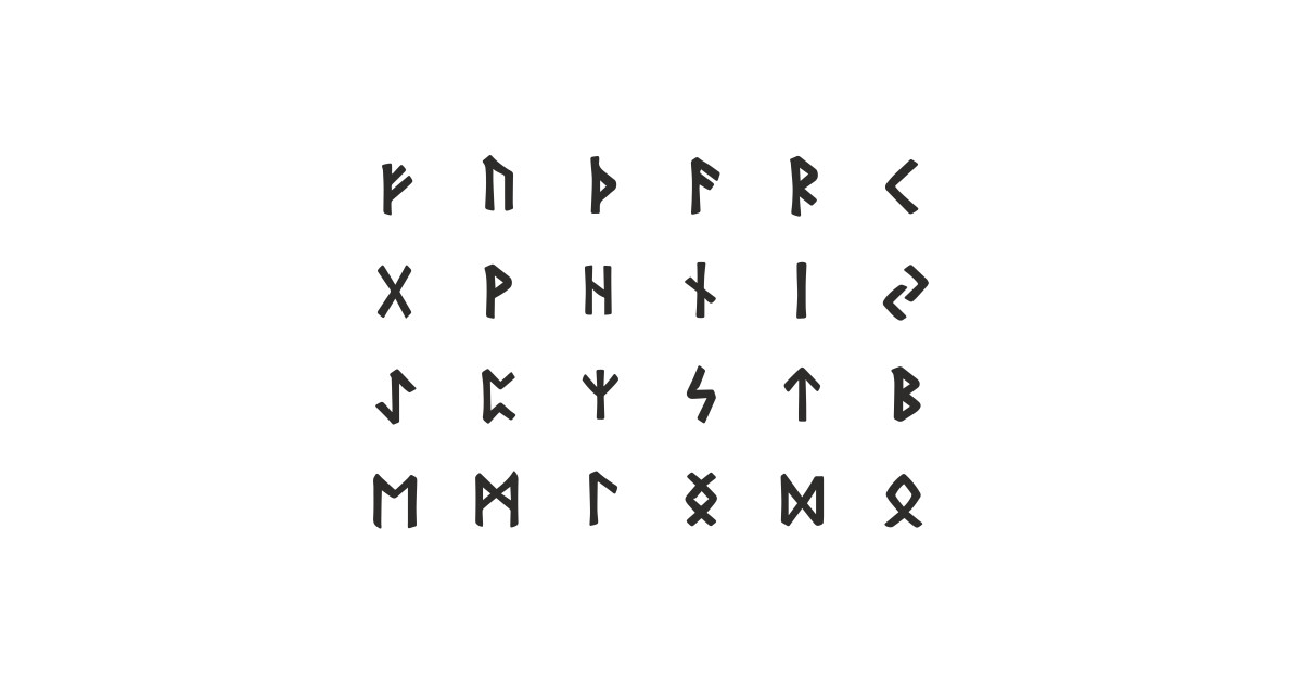 The ancient futhark alphabet - Runes - T-Shirt | TeePublic