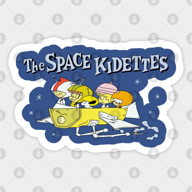 The Space Kidettes Classic Cartoon - Space Kidettes - Sticker | TeePublic