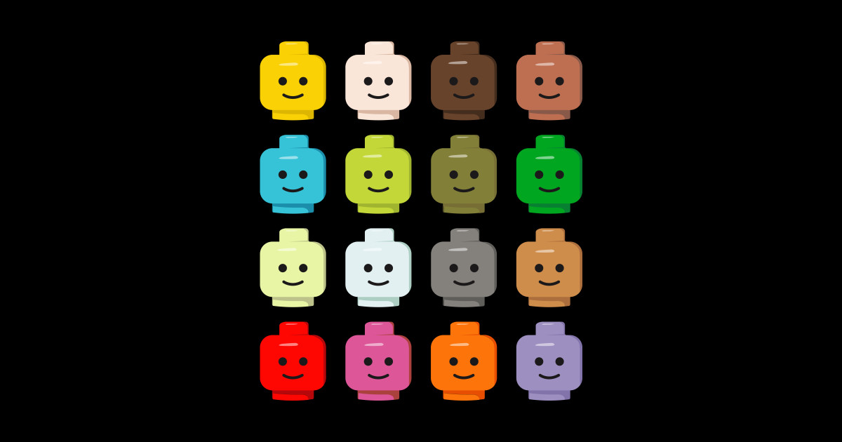 Lego Skin Tones - Lego - Sticker | TeePublic