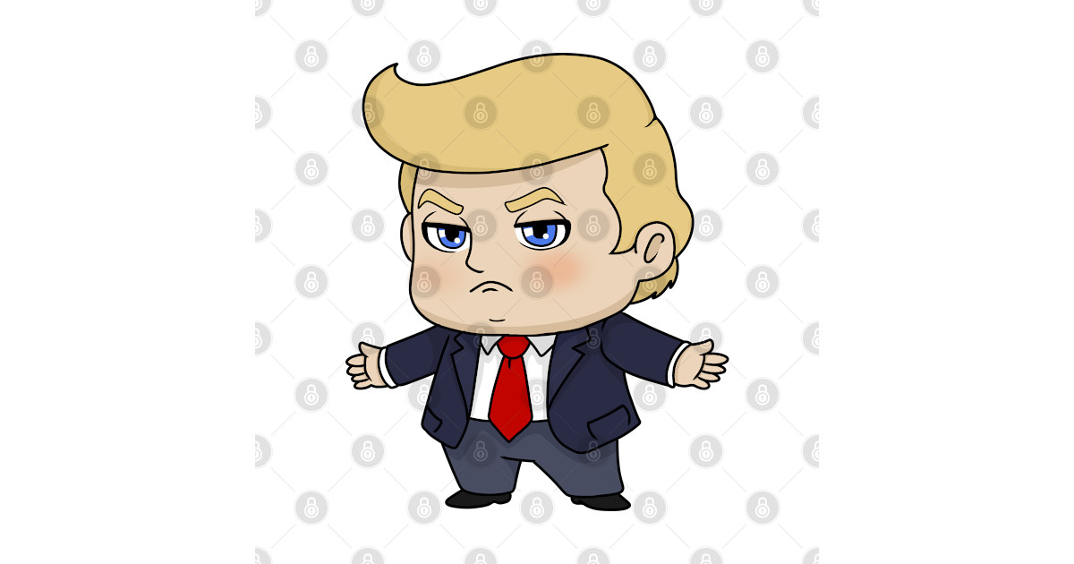 cute trump chibi - Trump - T-Shirt | TeePublic