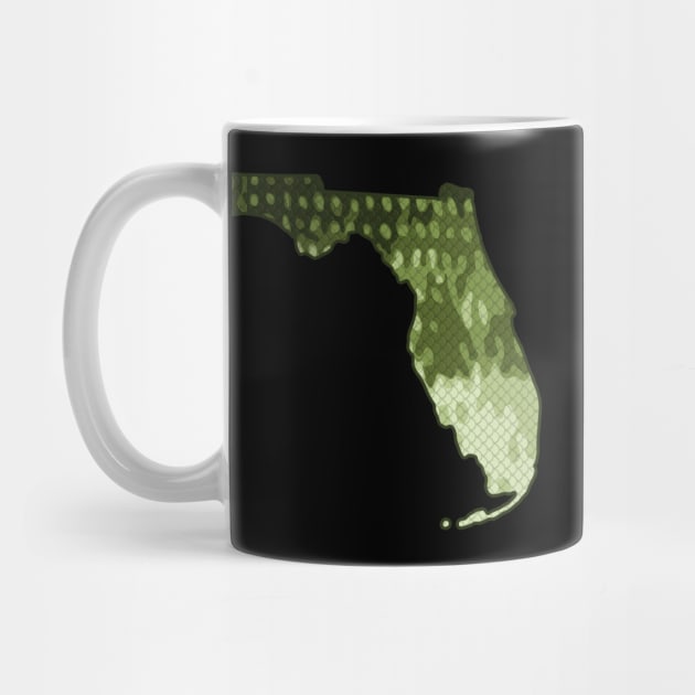 Florida State Map Bass Fishing Largemouth Bass Color Pattern BY ...