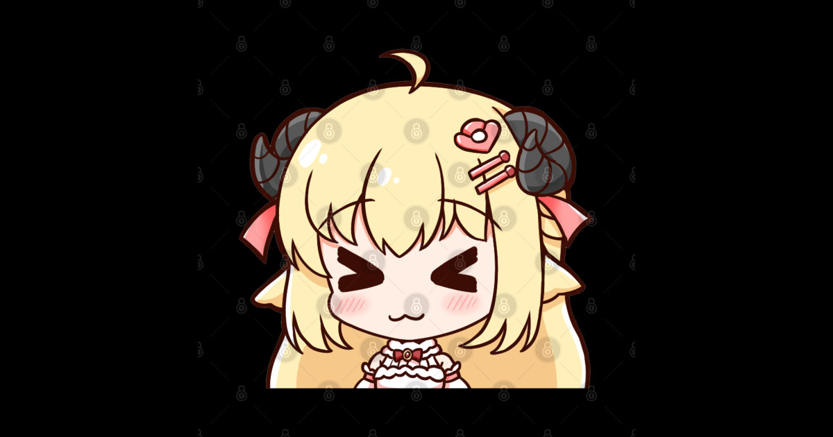 Tsunomaki Watame Chibi - Virtual Youtuber - Sticker | TeePublic