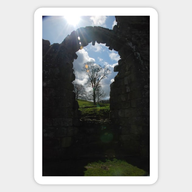 Fountains Abbey - Fountains - Sticker | TeePublic