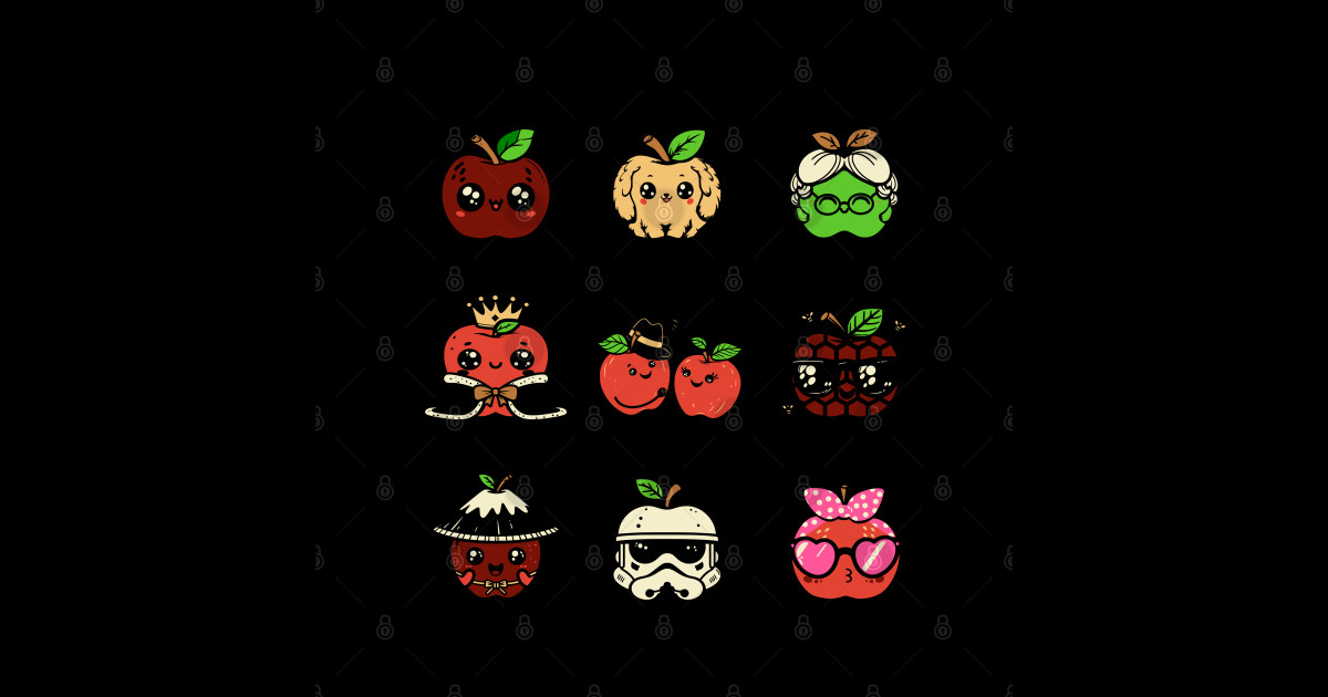 Varieties of apples - Funny apple types - Apple Fruit - Sticker | TeePublic