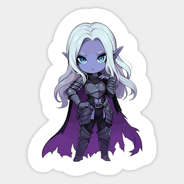 Cute DnD Drow - One Dnd - Sticker | TeePublic