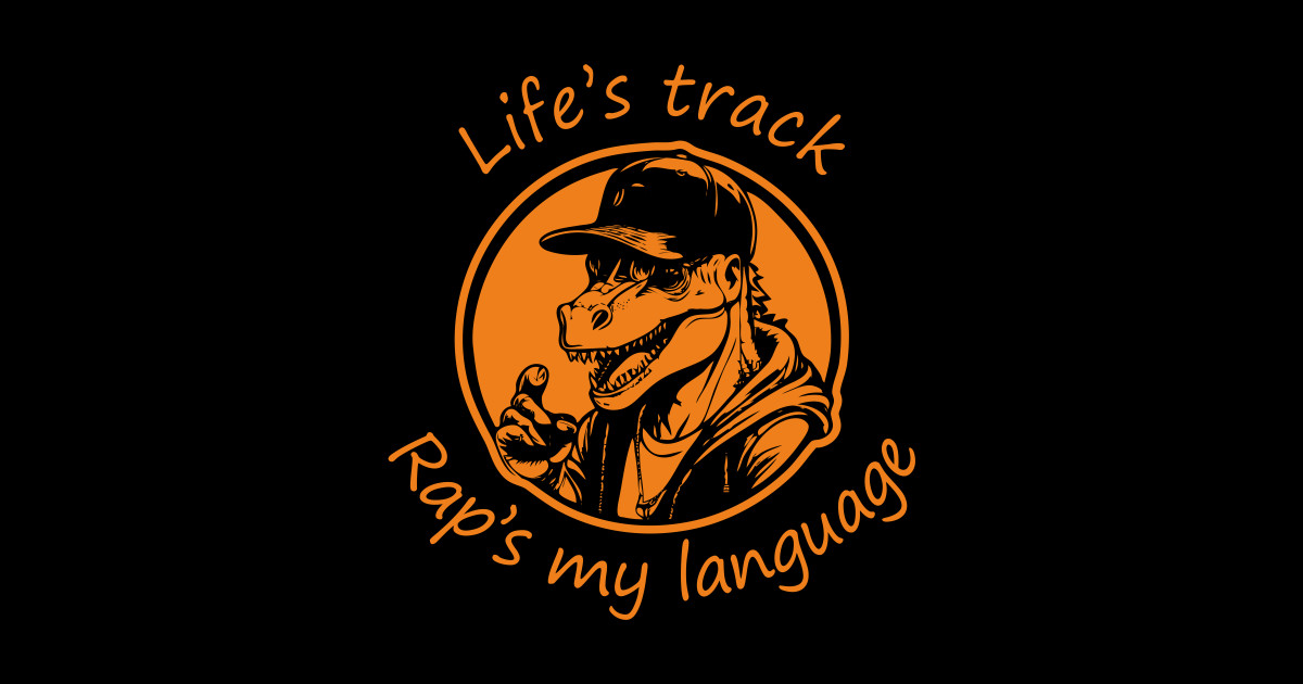 Dino Rapper - Rap - Sticker | TeePublic
