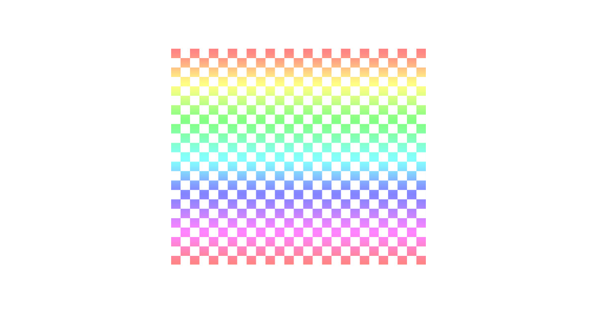 White checkered Rainbow Ombre - Rainbow - Kids T-Shirt | TeePublic