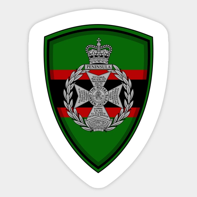 Royal Green Jackets - Royal Green Jackets Badge - Sticker | TeePublic