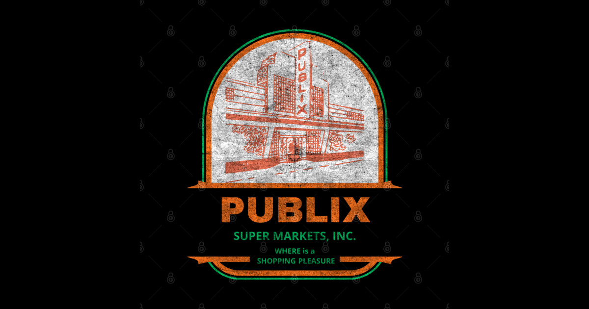 Publix Retro Arch Badge – Vintage Supermarket Style - Publix - Sticker ...