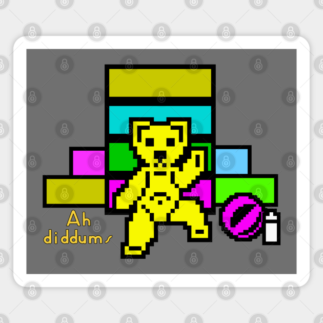 Ah Diddums - Pixel art (ZX Spectrum) - Ah Diddums - Magnet | TeePublic