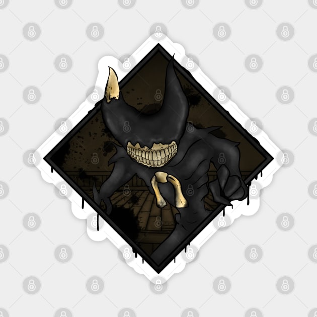 BATIM BATDR Bendy new ink demon art - Bendy - Magnet | TeePublic